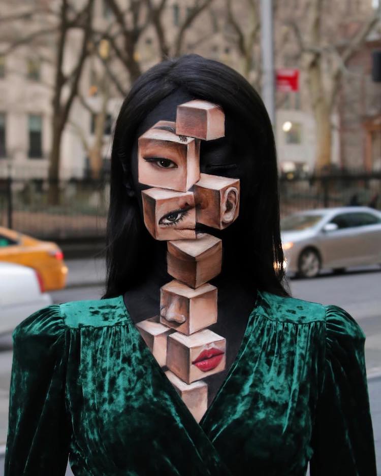 Dain Yoon’s Amazing Optical Illusion Body Art Reimagines Her Humanity ...