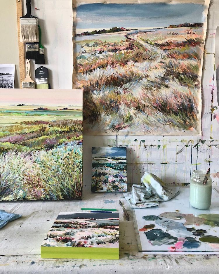 Artist Explores Her Connection to Prairies in Colorful Landscape ...