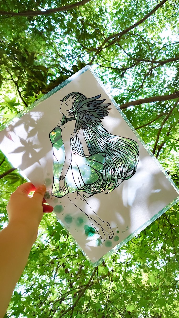 Kirie Artist “Paints” Her Paper Cutouts With Colors of Nature – ViralBandit