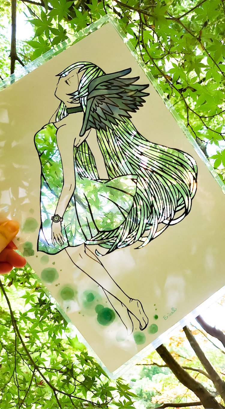 Kirie Artist “Paints” Her Paper Cutouts With Colors of Nature – ViralBandit